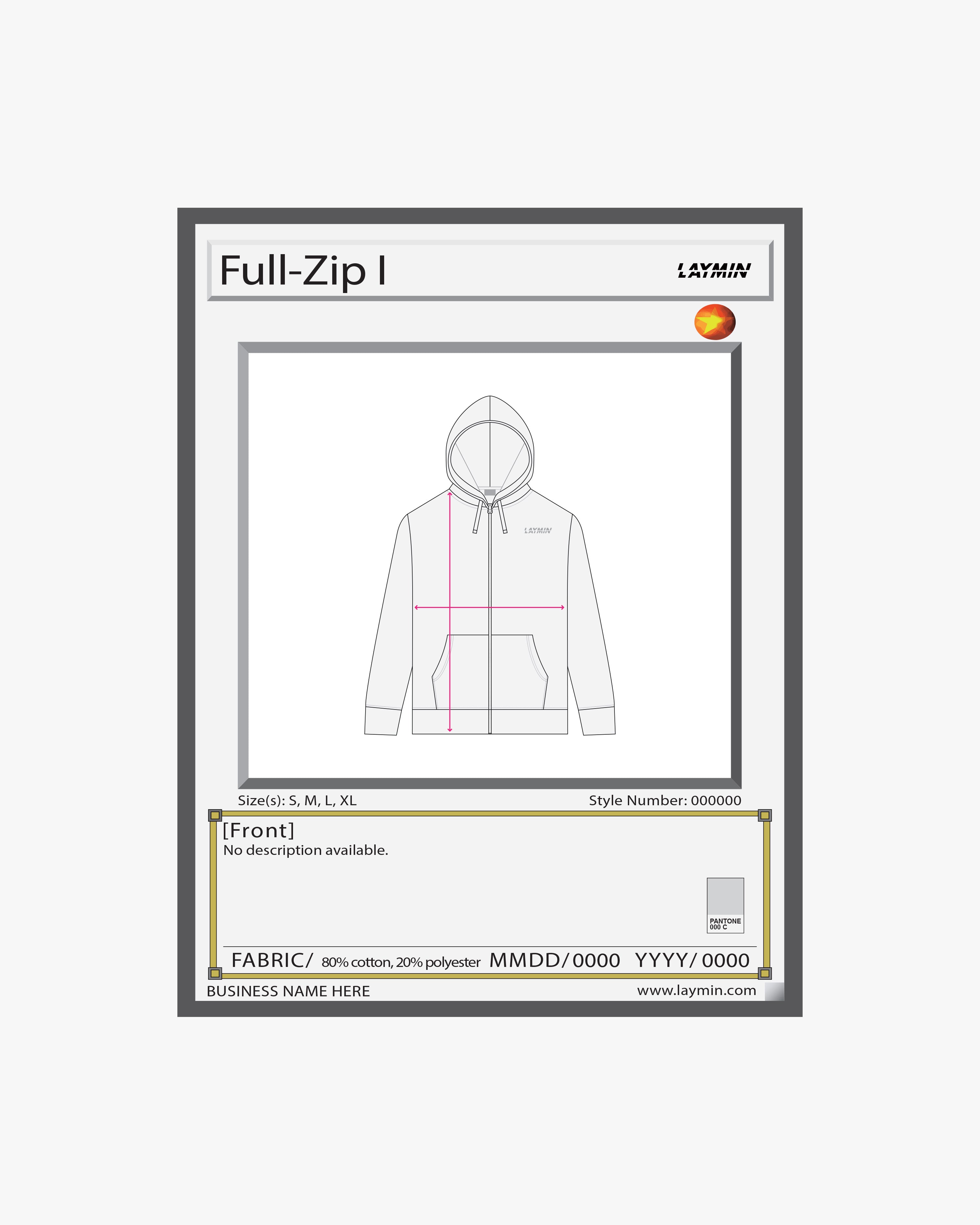 Full-Zip Template – LAYMIN